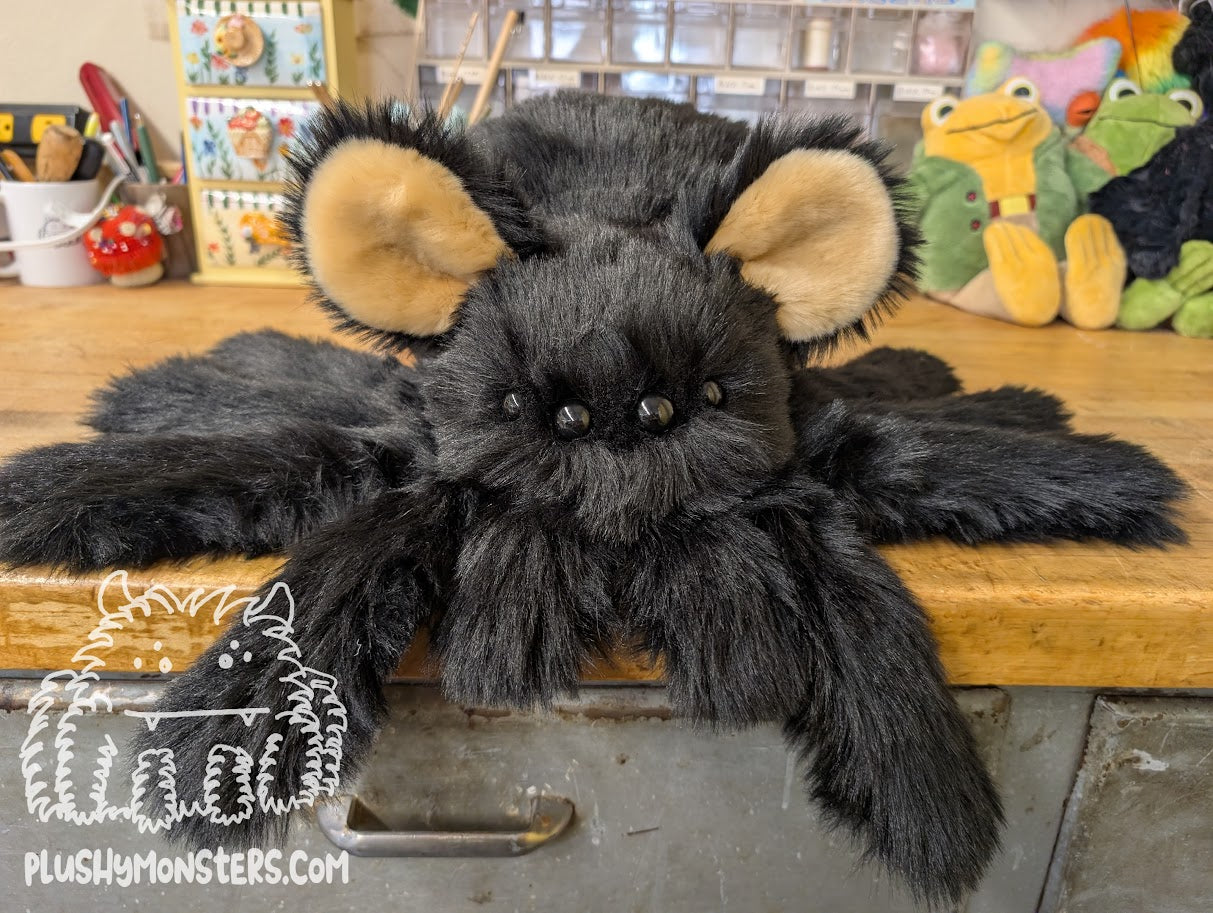 Lil' Able! Black Bear Spider in Disguise - Weighted Lil' Guy – Plushy ...